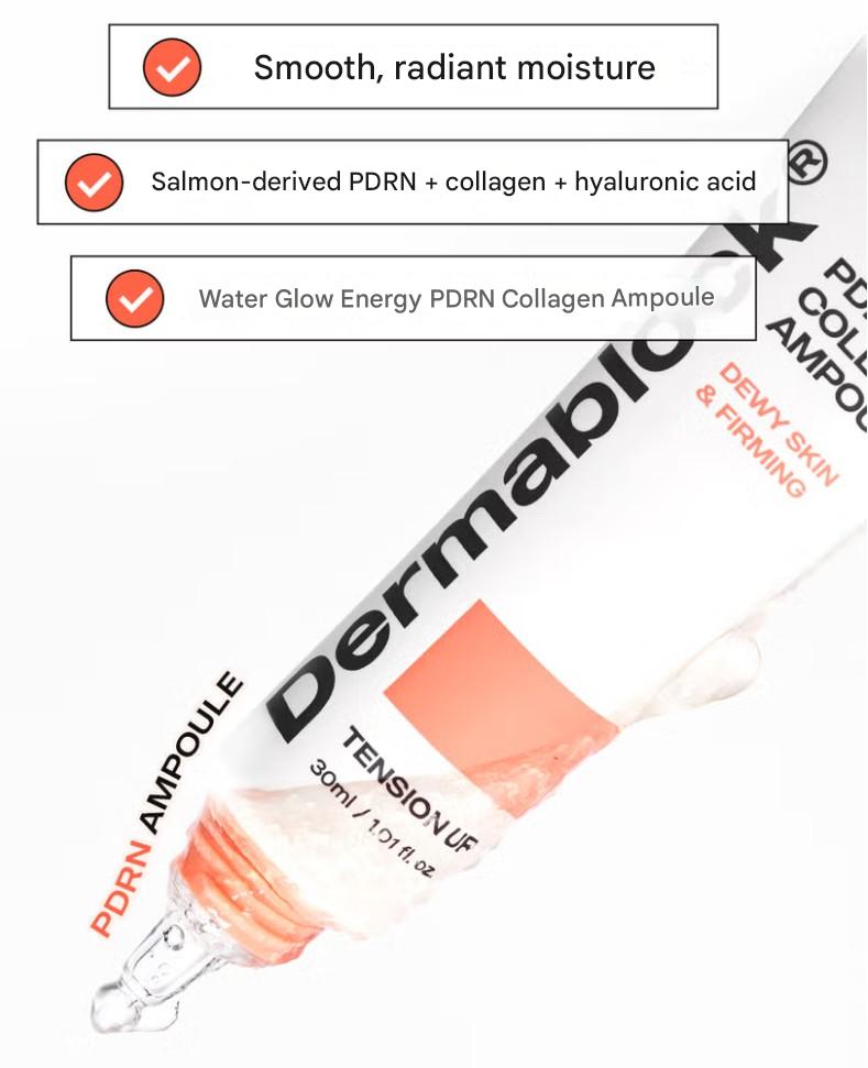 Dermablock PDRN Collagen Ampoule 30ml – Elasticity, Skin Regeneration ...