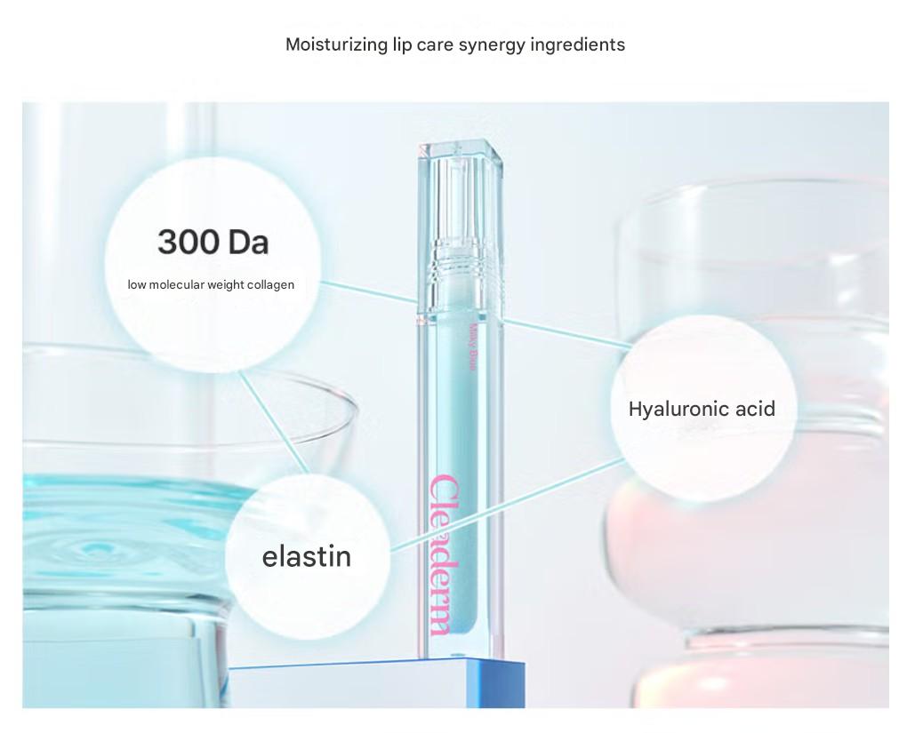 Cleaderm Small Molecule Collagen Glow Lip Serum - Lip Volume, Hydration ...