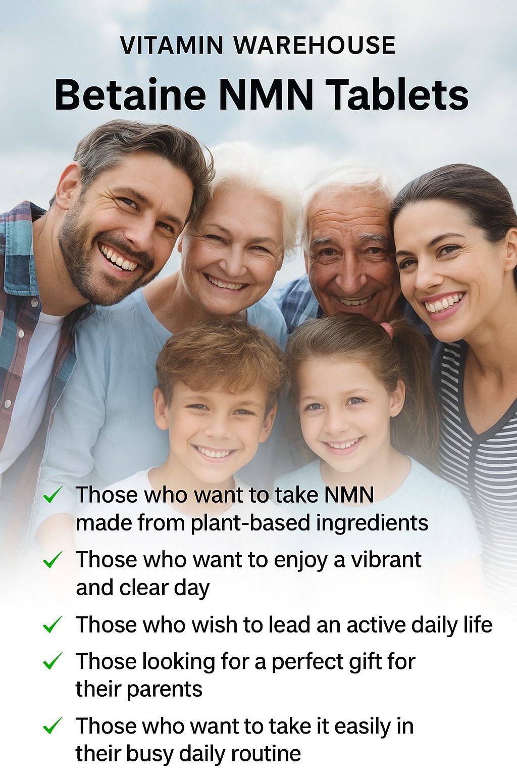 Betaine NMN Tablets 600mg x 60 Tablet, Anti-aging, Immune Support ...