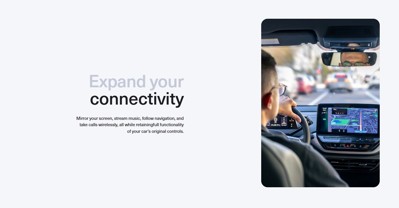 Cygnett DriveSync Wireless Apple CarPlay & Android Auto Adapter ...