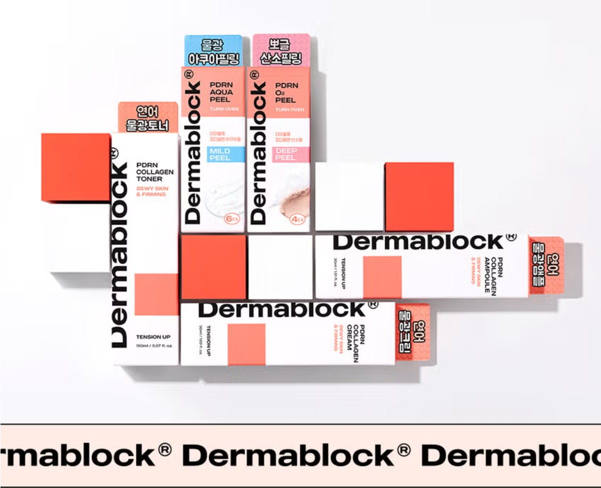 Dermablock PDRN Aqua Peel 3ml x 6ea - Glass Skin, Radiance, Hydration ...