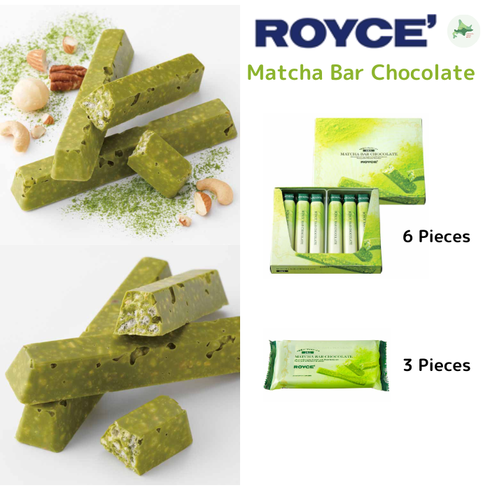 ROYCE Bar Chocolate Matcha Nutty Fruit 3pcs 6pcs Hokkaido Japan Snack ...