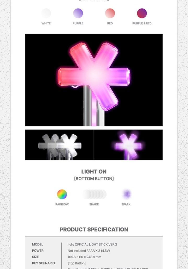 i-dle OFFICIAL LIGHTSTICK VER 3 idle (G)i-dle | Shopee Malaysia
