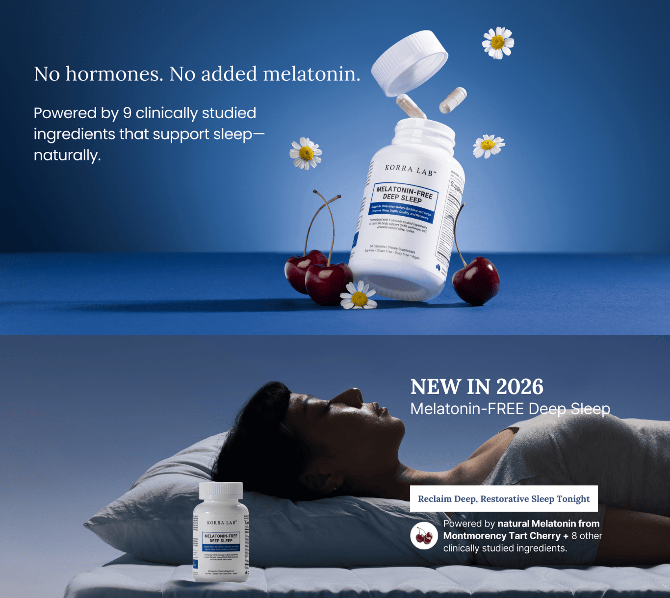 KORRA LAB Melatonin-FREE Deep Sleep | Supports Relaxation and Helps ...