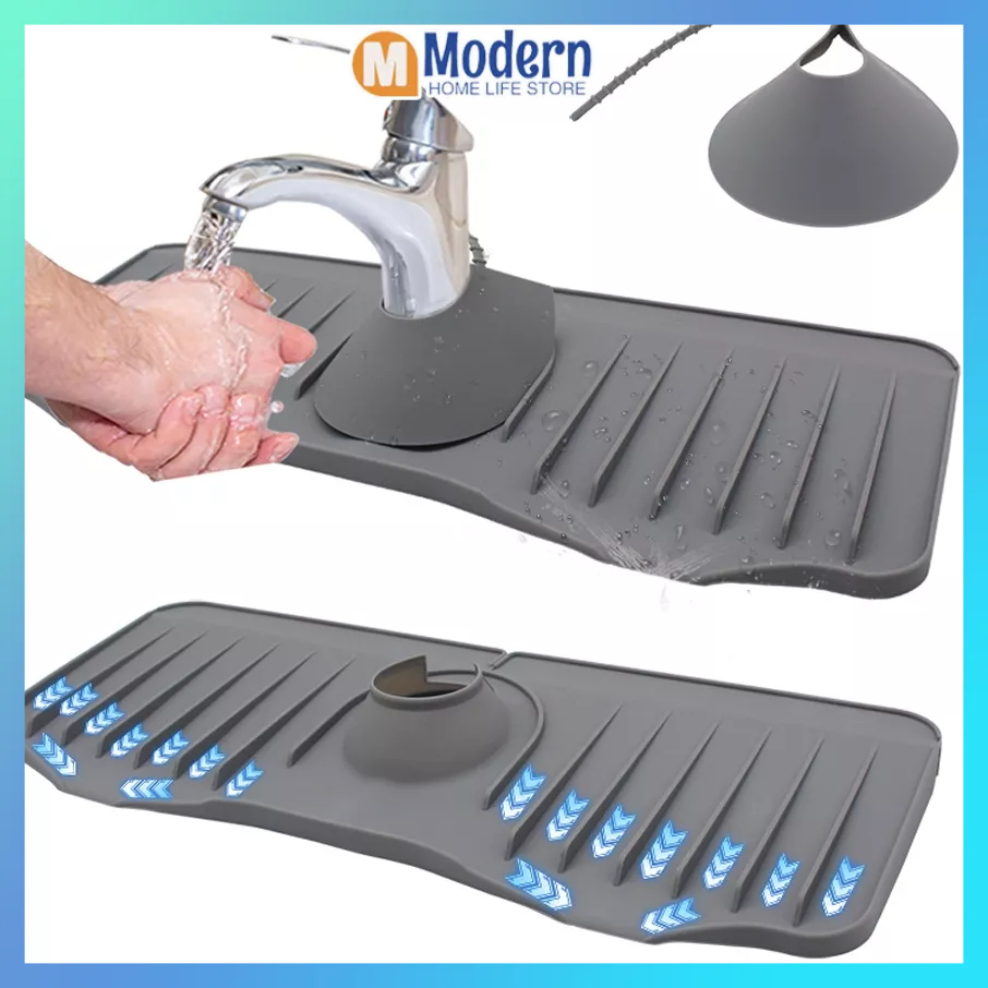 2023 upgrade【36*13cm】Faucet Sink Silicone Splash Guard Mildew-proof ...