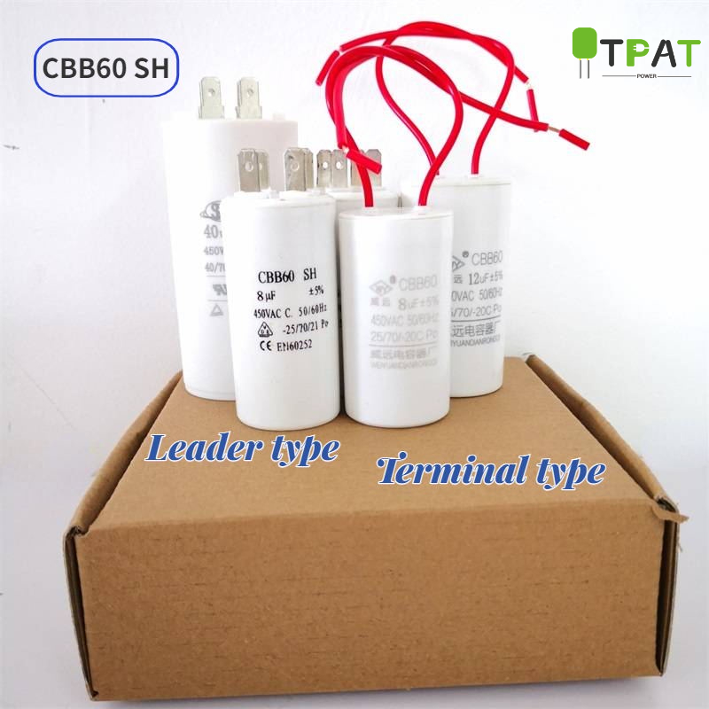 CBB60 Series Capacitor Motor Running Two Types 4uf~40uf 450V.AC ...