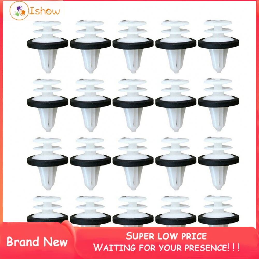 Trim Panel Clips Car Door For Ford Molding Plastic Retainers Side White ...