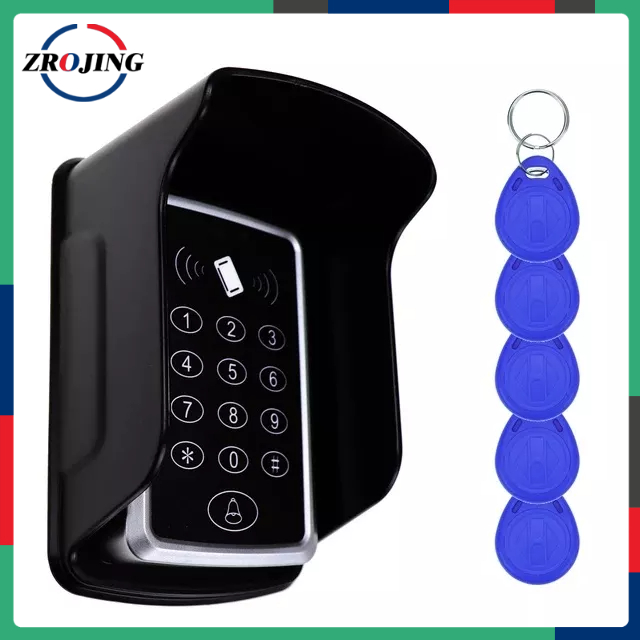 125KHz RFID Access Control Keypad Outdoor Rainproof Cover EM Card ...