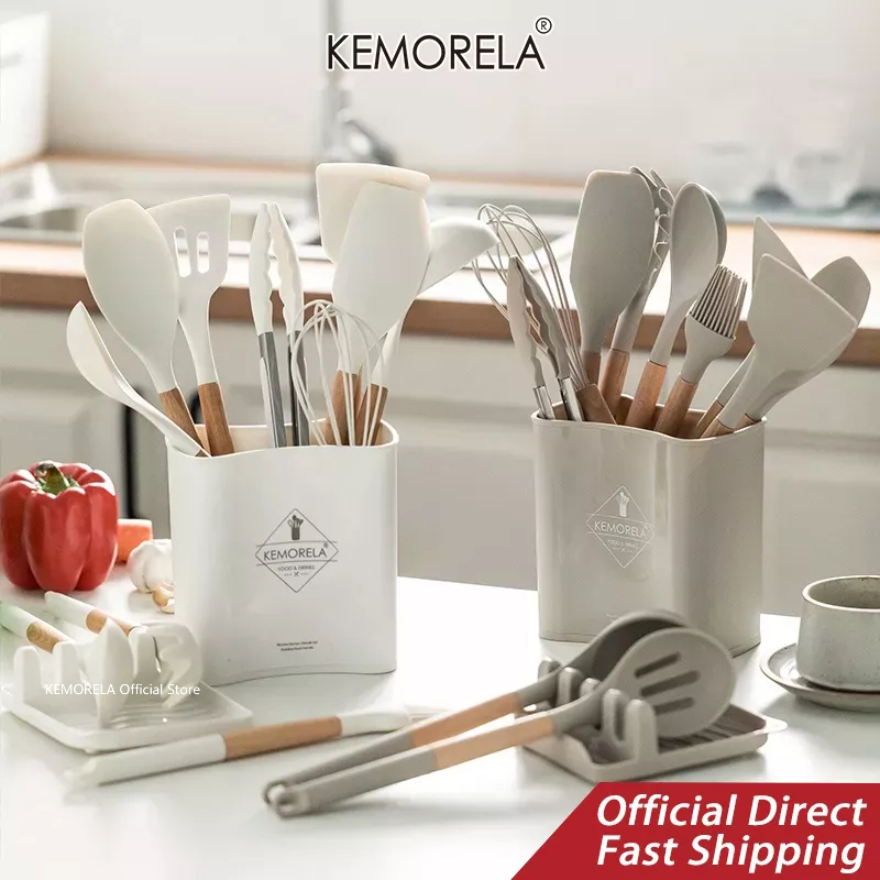 KEMORELA White Silicone Kitchenware Cooking Tools sudip Kitchen ...
