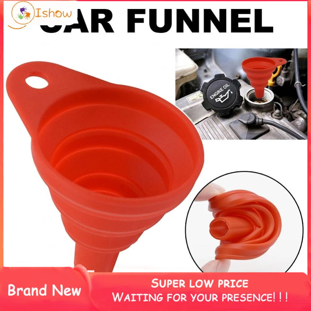 Car Funnel 7.5cmX8cm Collapsible Diesel Petrol Silicone Suspended ...