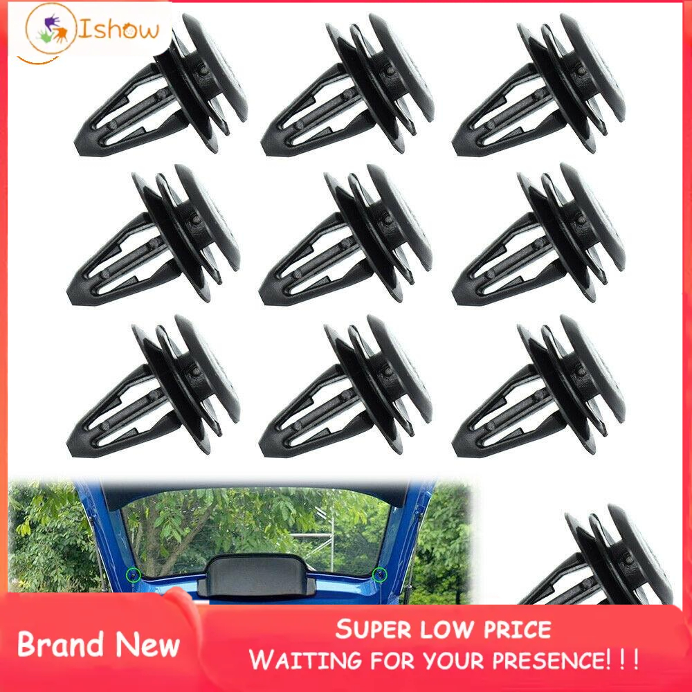1 SET Rear Boot Load Cover Parcel Shelf String Cord Clips Retainer For ...