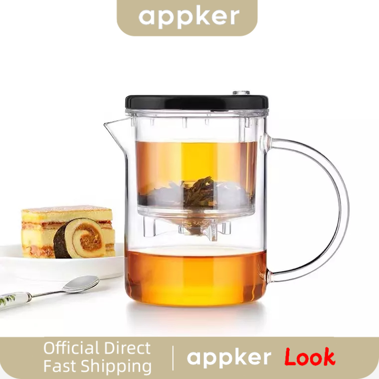 APPKER High Grade Glass Teapot Tea Making Equipment Cup kung Fu Tea Set ...