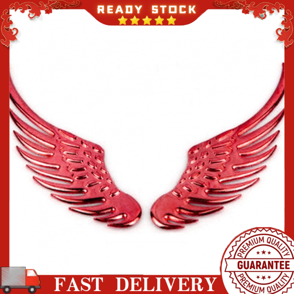 3D PVC Decal Car Motorcycle Creative DIY Wing Scratch Sticker | Shopee ...