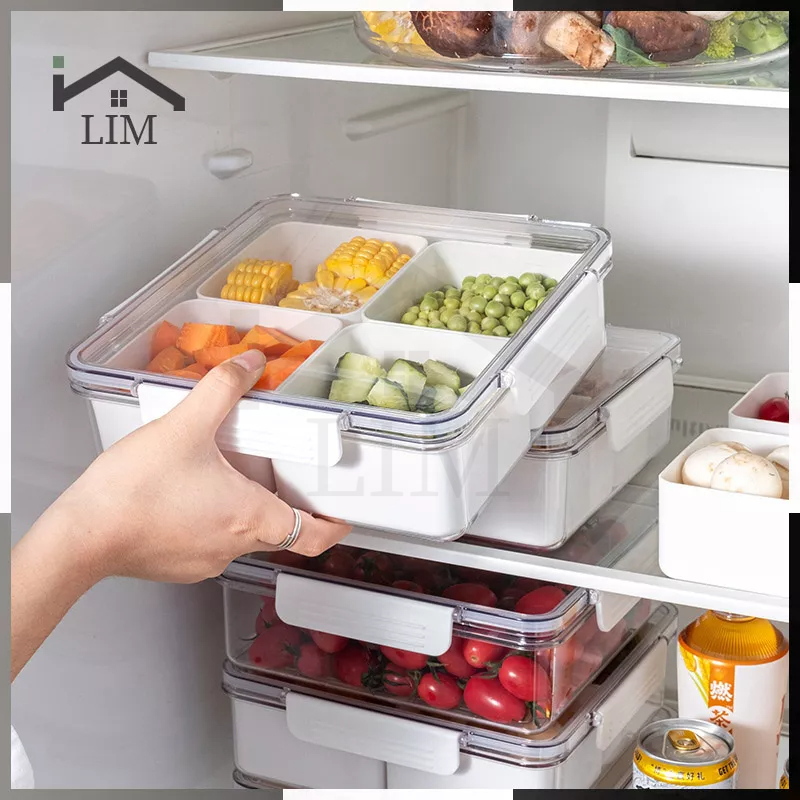 Fridge Organizer Airtight Container/Food Storage/Snacks Container/4 ...