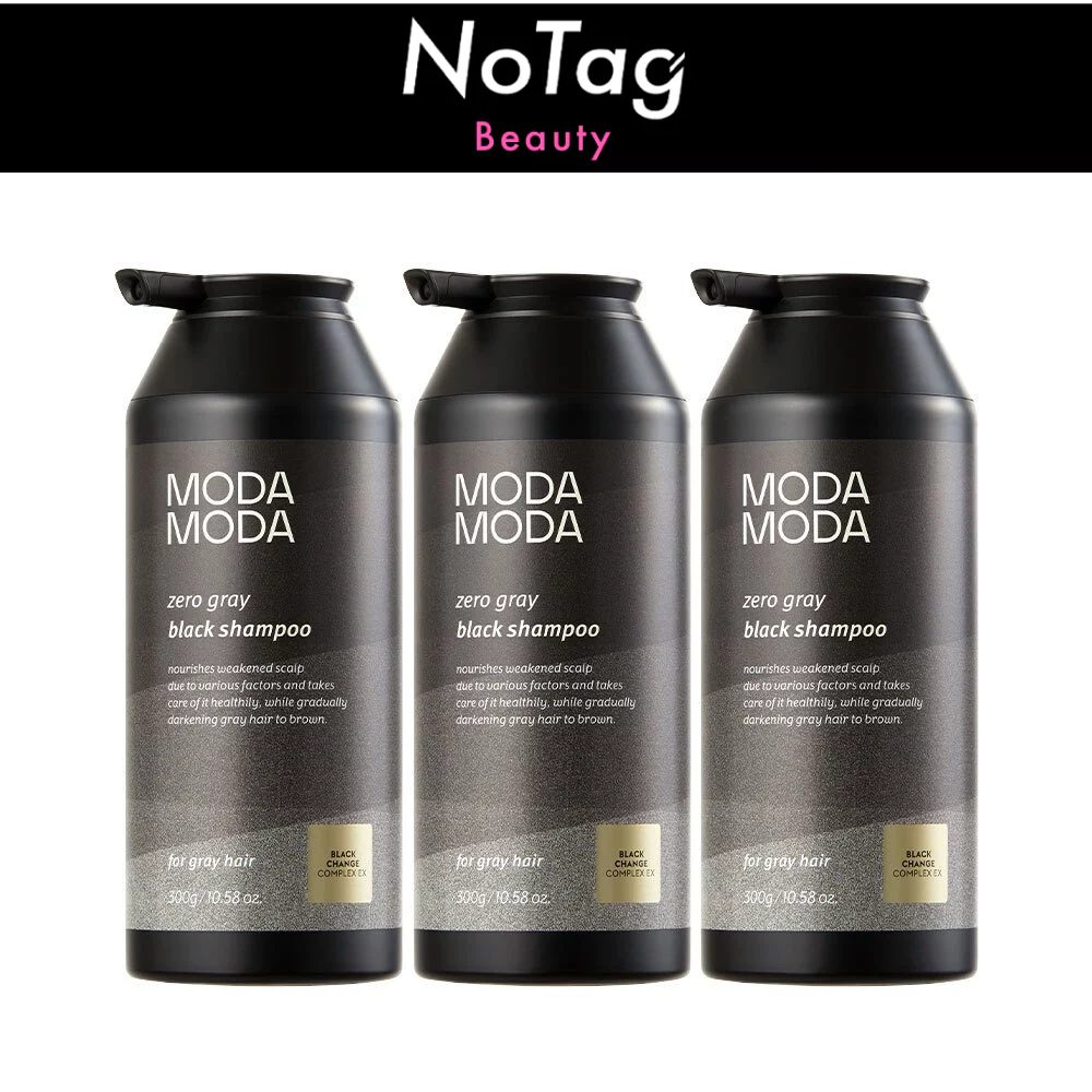 MODAMODA Zero Gray Black Shampoo 300g*3ea | Shopee Malaysia
