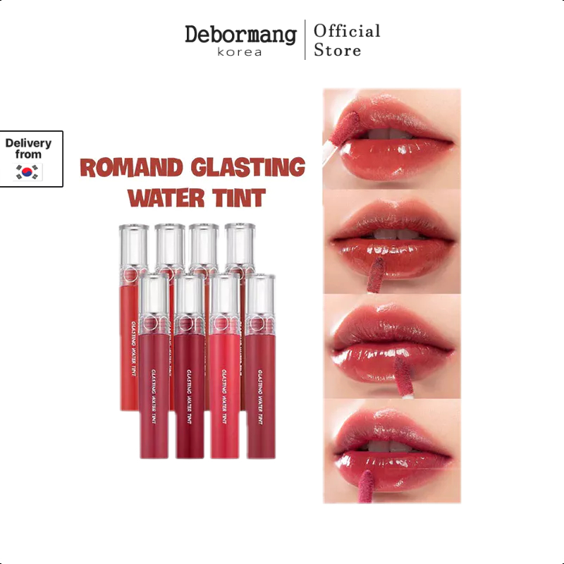 (New colors )ROM&ND Glasting Water Lip Collection - Glasting Water Tint ...