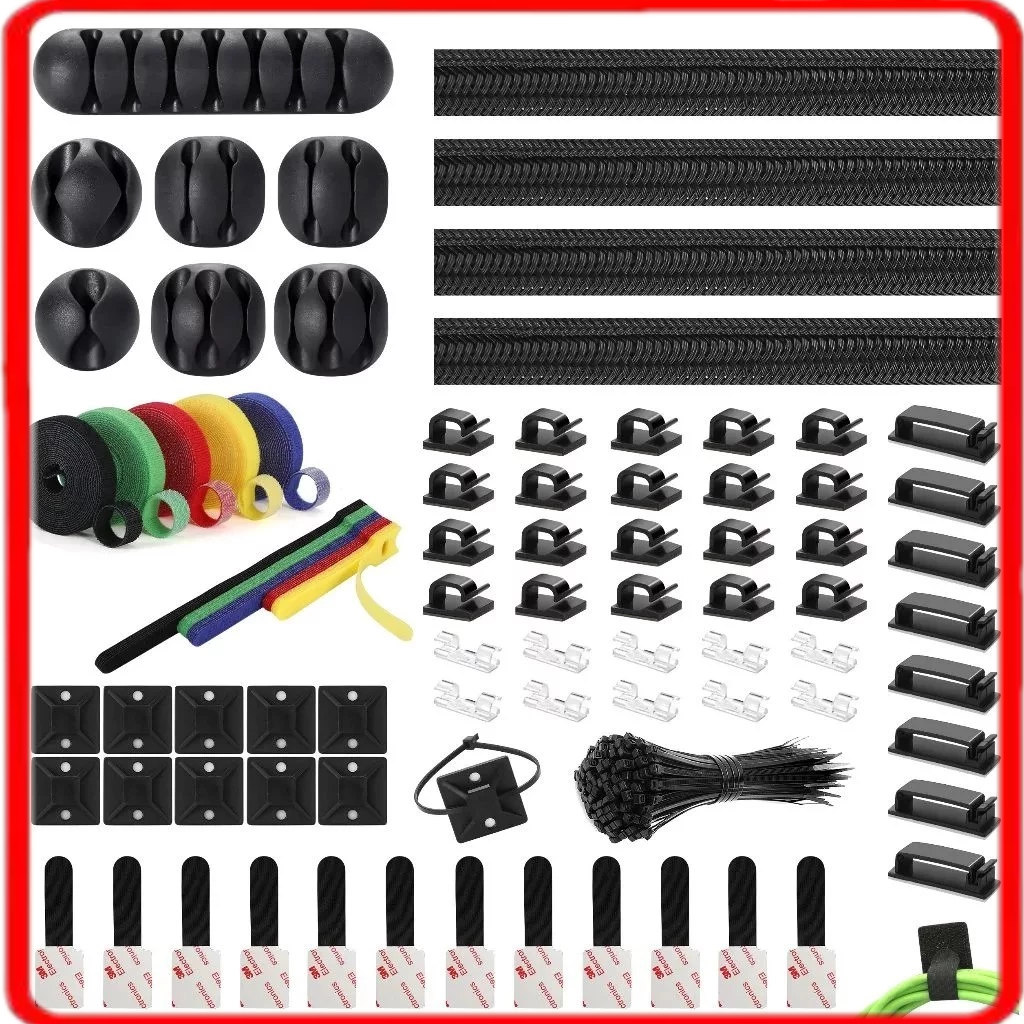 Cable management organizer kit, 204pcs | Shopee Malaysia