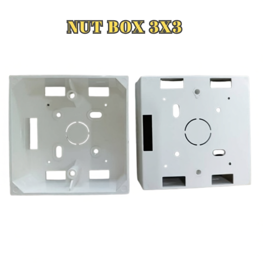 PVC BOX SURFACE TYPE NUT / ELECTRICAL BOX / WHITE BOX / Switch Socket ...