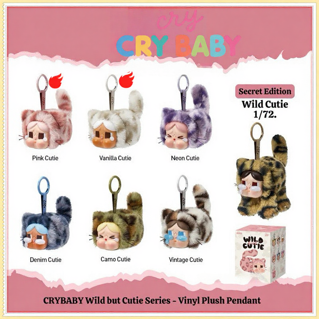 POPMARTR CRYBABY Blind Box Phone Lanyard 2025 Limited Edition Wild But ...