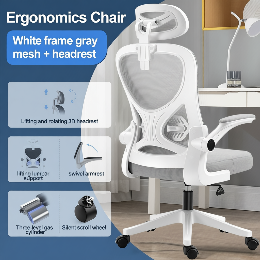 Ergonomics Chair Mesh Office Chair Computer Chair Gaming Chair with ...