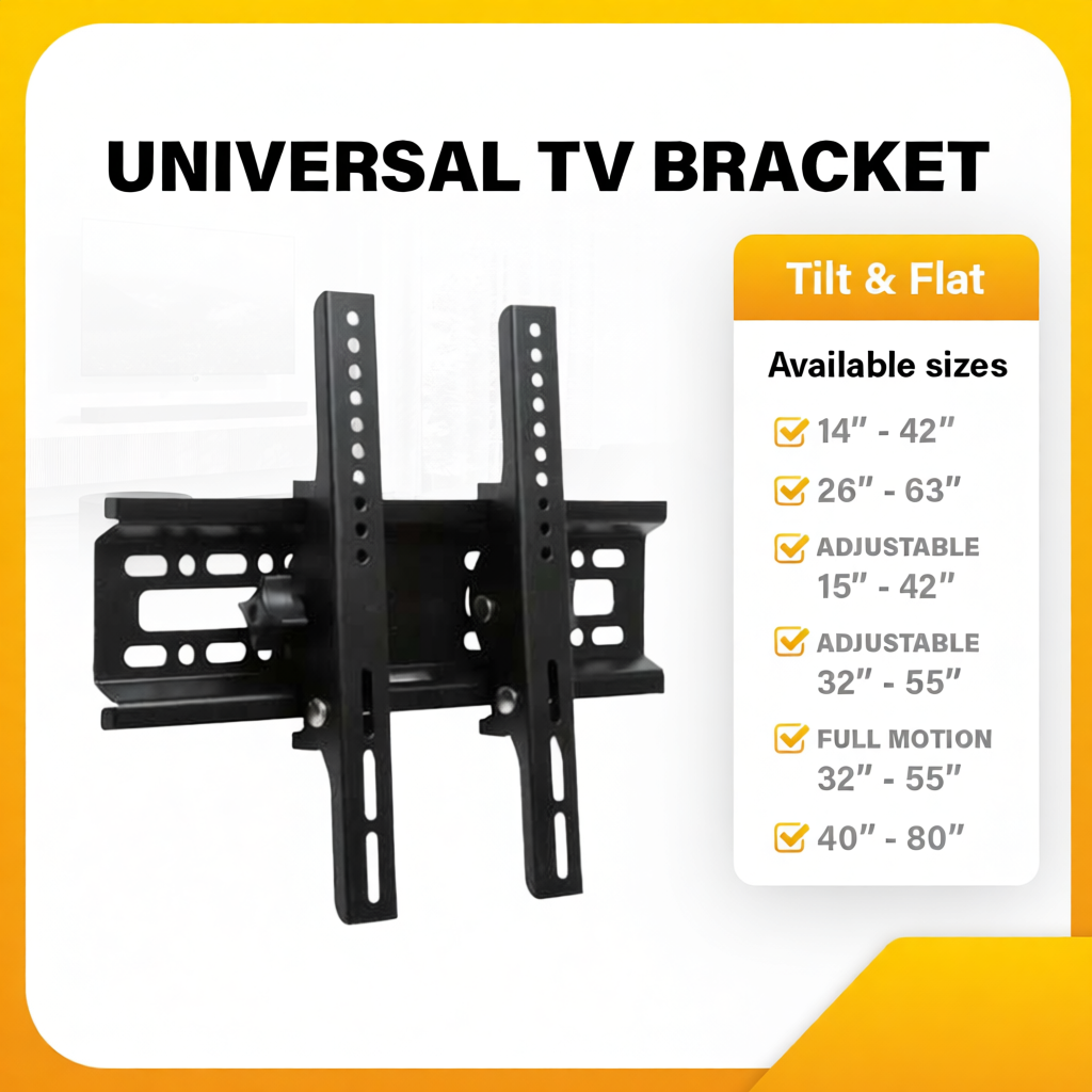 Full Screw Universal TV Bracket Adjustable Tilt LCD LED Flat Panel TV ...
