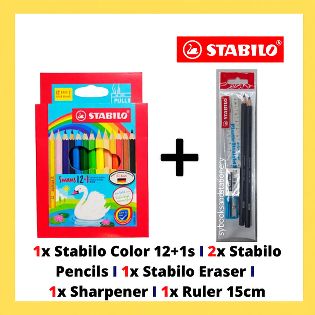STABILO Swans Color Pencil Set / Stationery Set / Stationary Set ...