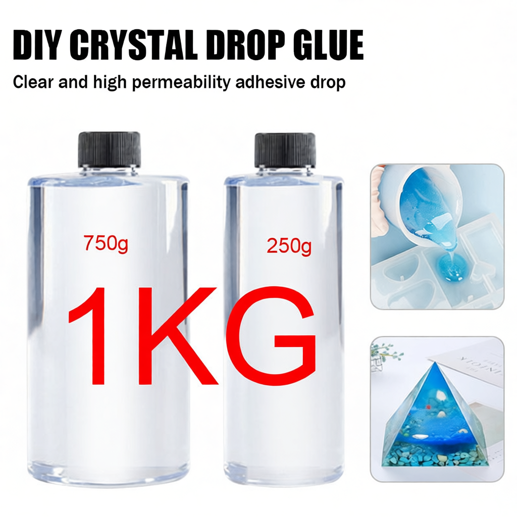 1KG Epoxy Resin AB Glue Hard PVC Resin High Quality Crystal Ultra Clear ...