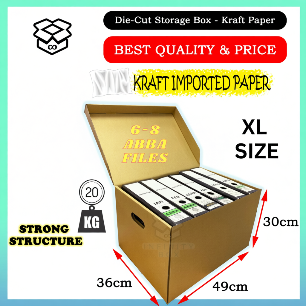 Storage Box Document File Box Moving Box Office Box Home Storage Box ...