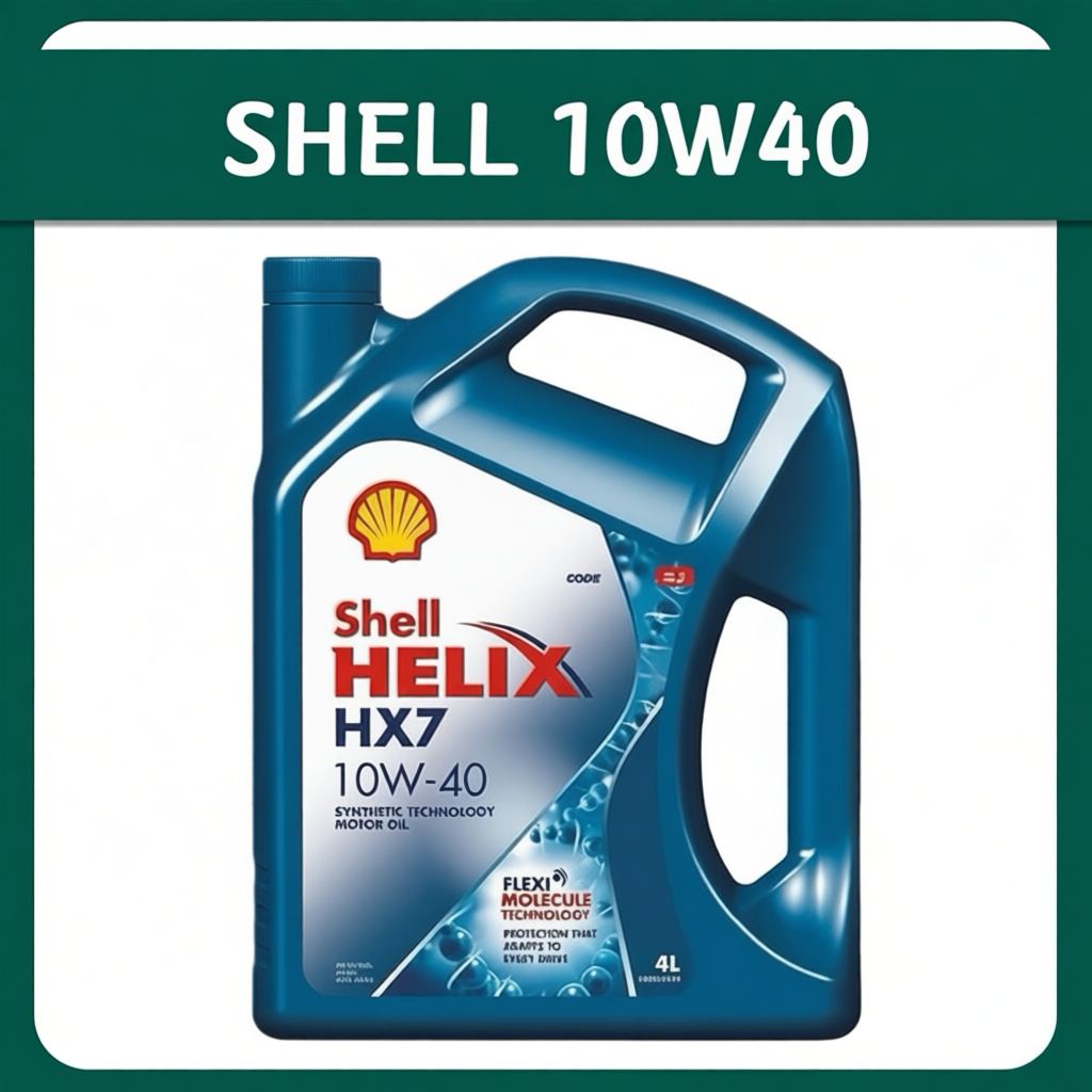 Shell Helix HX7 10W40 Semi Synthetic Engine Oil 4L – Clean Engine, Wear ...