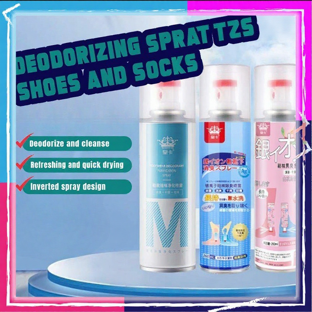260ml Shoe Deodorant Spray Shoe Spray Sock Spray Anti-smell ...
