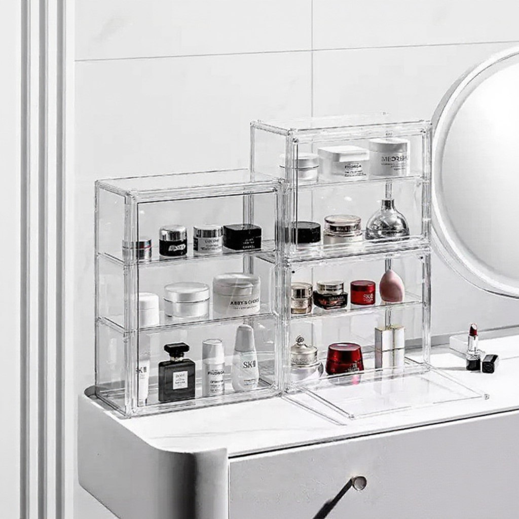 Acrylic Transparent Display Box Magnetic Toy Model Storage Box Wall ...