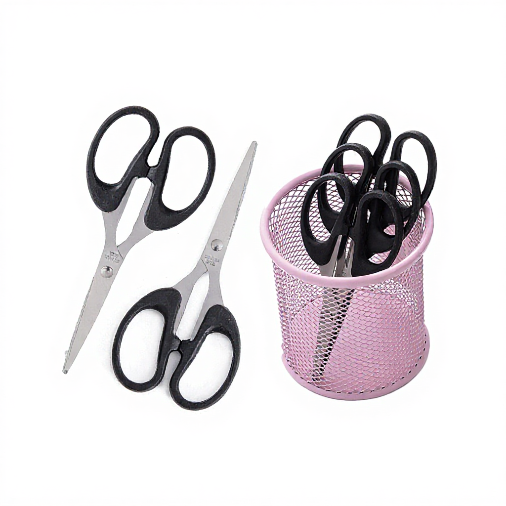 Stationery Stainless Steel Office Scissors Gunting Ofis Sharp Durable ...