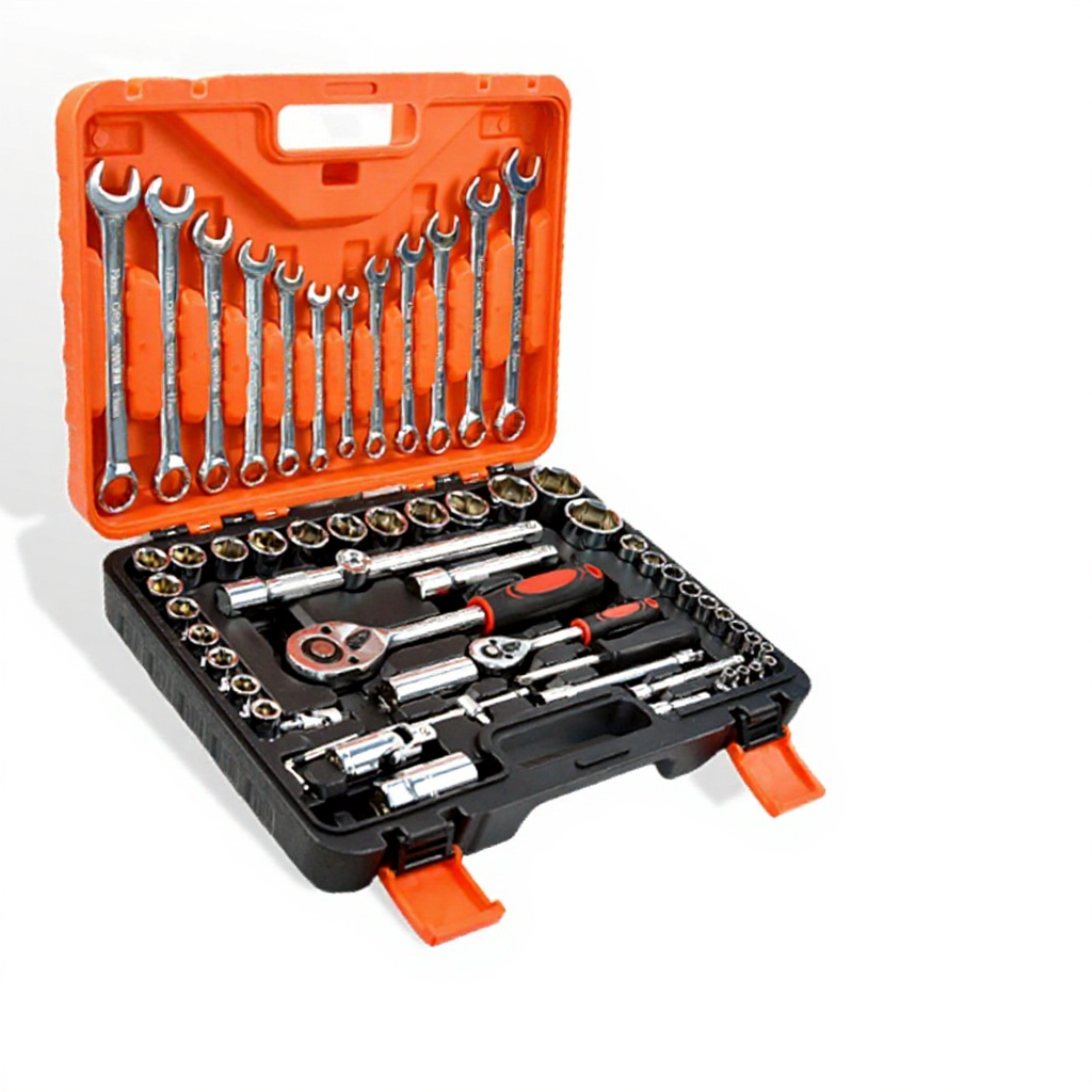 61pcs Combination Spanner Set Socket Ratchet Wrench Socket Set Wrench ...