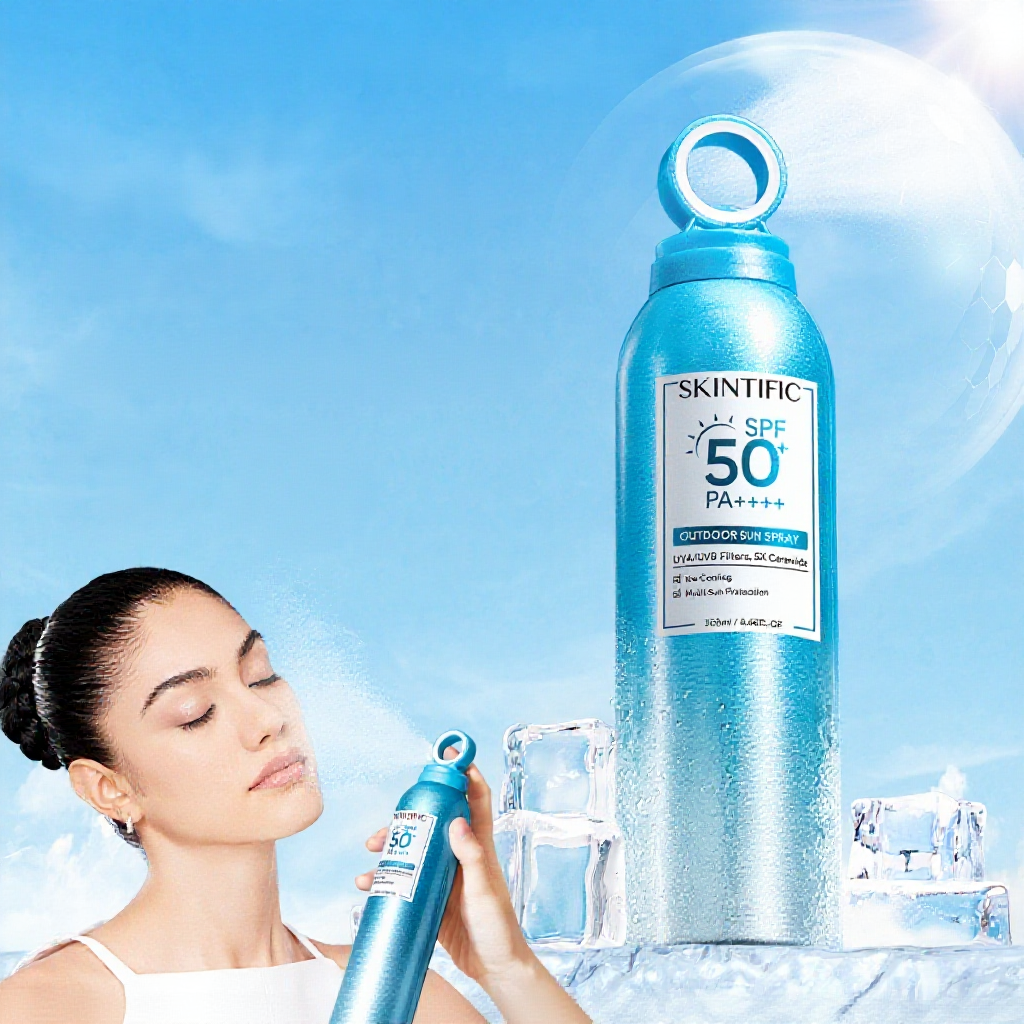 SKINTIFIC Outdoor Sun Spray 250ml Sunscreen Mist SPF50+ PA++++ Light ...