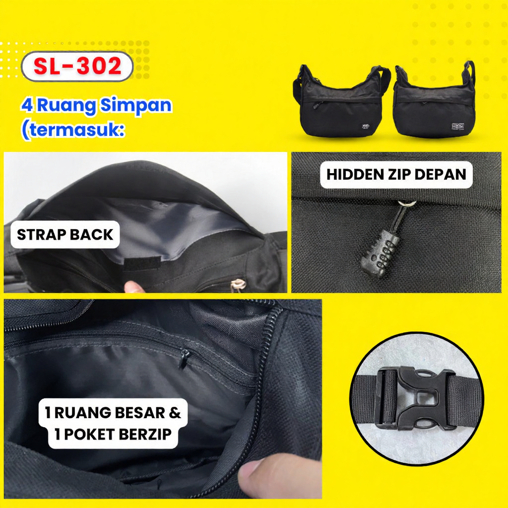 Beg Lelaki Sling Bag Man Beg Sandang Lelaki Shoulder Bag Man Messenger ...