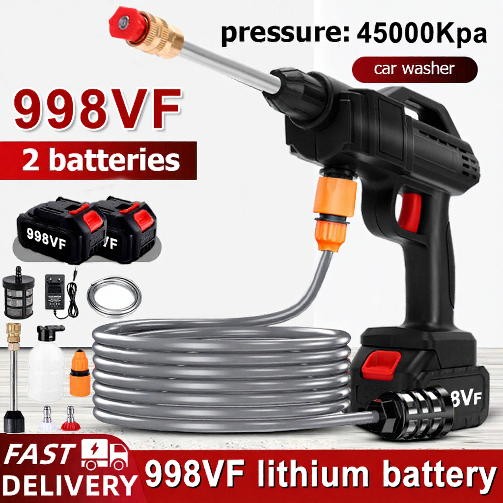 998VF Cordless Water Jet Portable Car Wash Floor Tiles Cleaner Spray ...