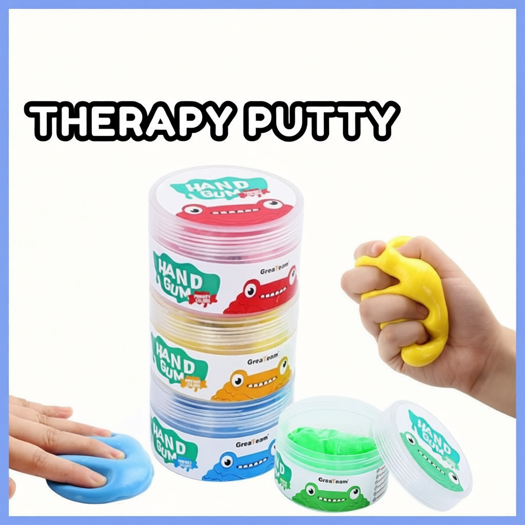 Therapy Putty 50 Gram, Finger Exercise, Fine Motor Skill Training ...
