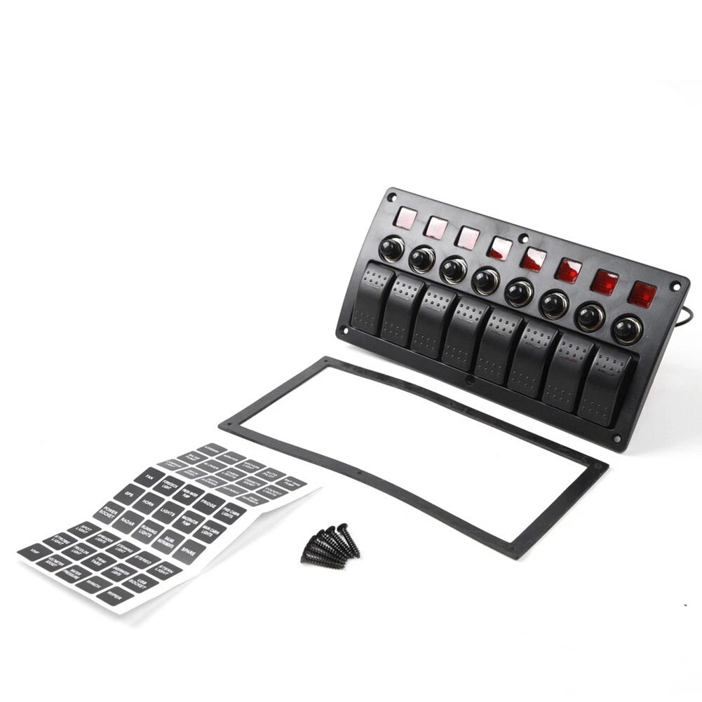 (THEBEST) 3in1 12V/24V DC Red light Switchboard Fuse Switch Switching ...