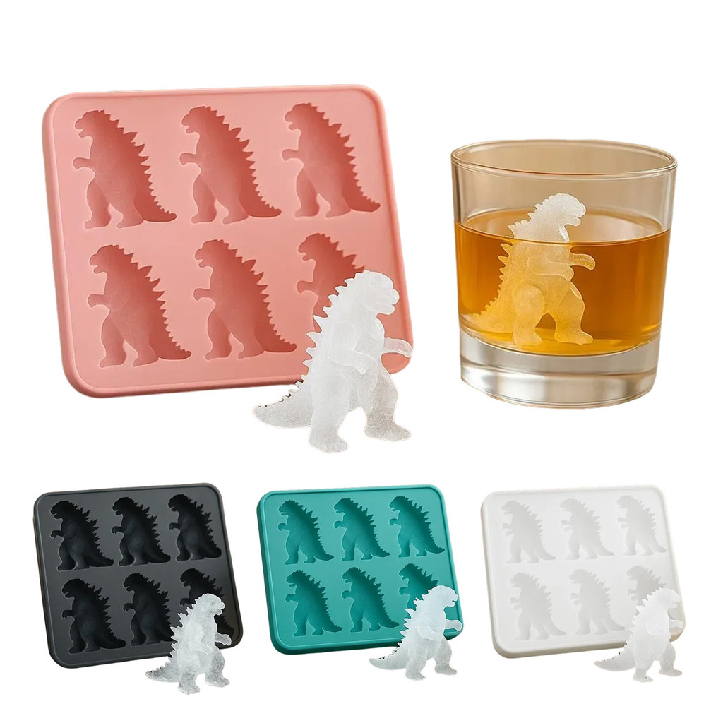 kaitlyn Ice Cube Mold Dinosaur Shape Food Grade Silicone Juice Ice ...