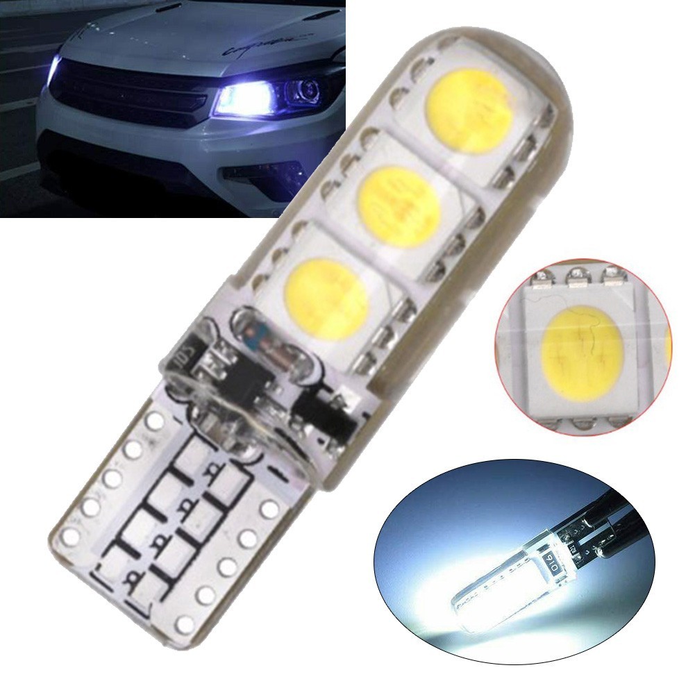 [WV] 2X car LED T10 5050 6SMD width indicator light trunk license plate ...