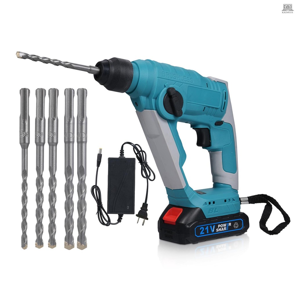 21V Brushless Electric Hammer 4000ipm 2.0J Cordless Hammer Precise ...