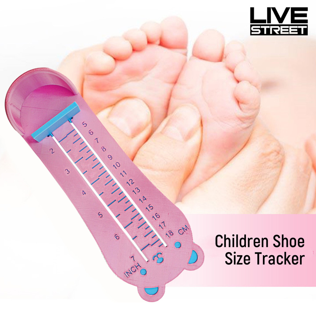 Livestreet Shoe Size Measuring Device Infant Kids Foot Length Measure ...