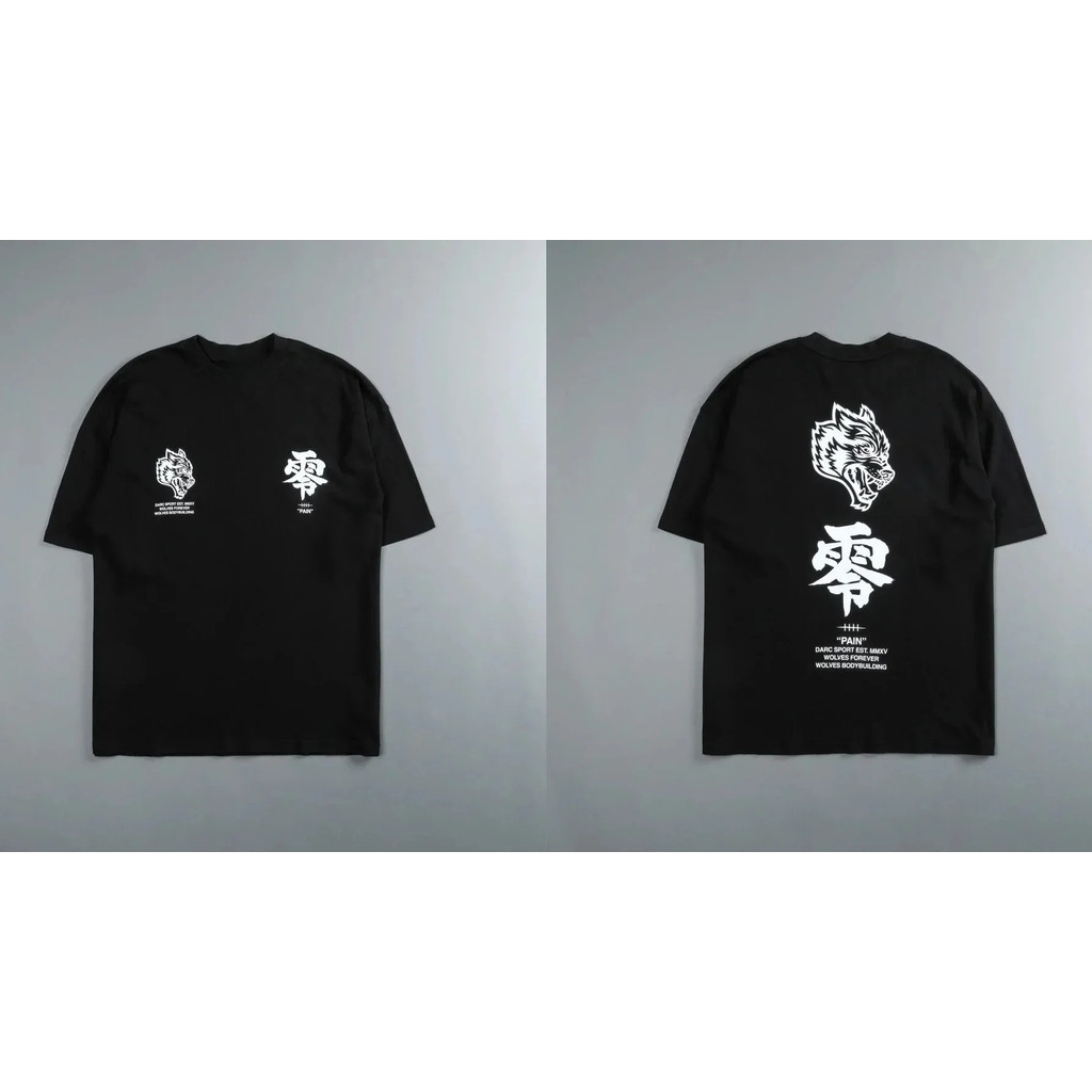 2025 New Darc Sport Wolves Oversized T-Shirt Fitness Bodybuilding Gym ...