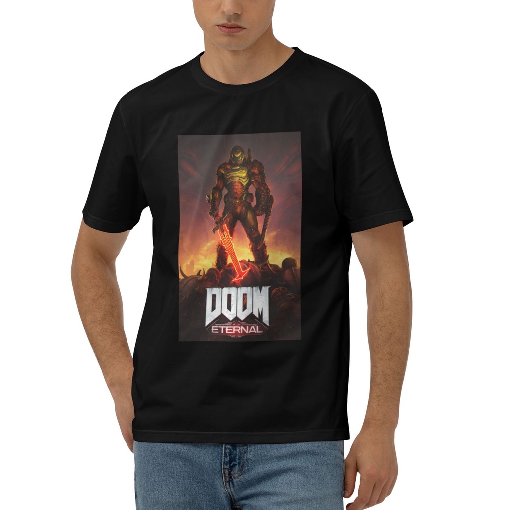 Doom Eternal Doom Slayer Doomguy Game Newest Mens 100% Cotton T Shirt ...