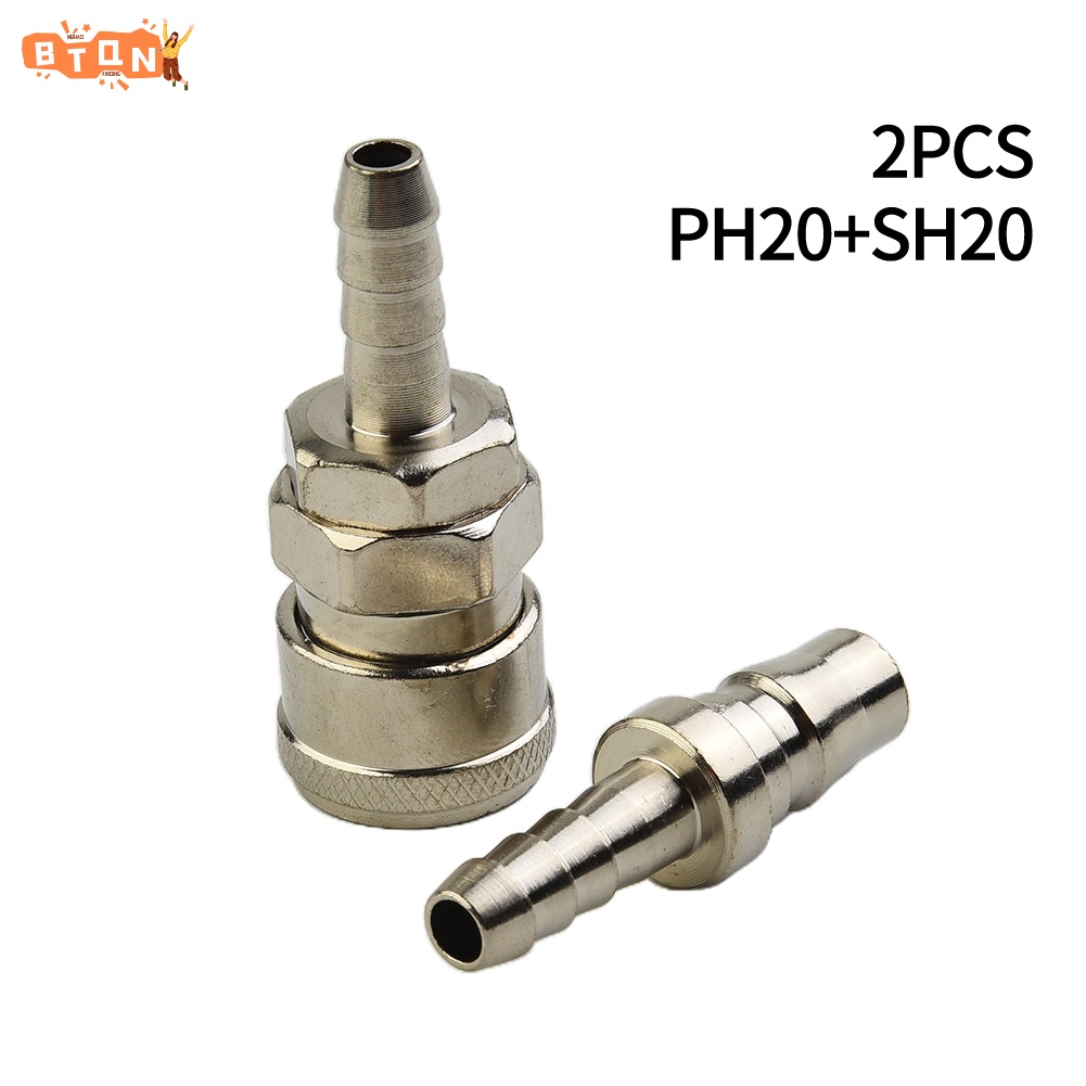 (BTQN!) Quick Release Air Line Hose Fittings Coupler Connector 8mm ...