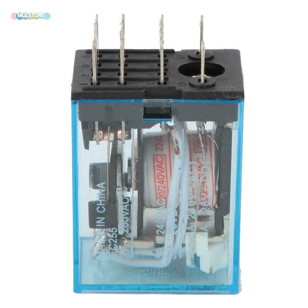 [Mulstore] Relay MY4N-J MY4N MY4 220V 14 pin 220VAC COIL 1pc 4NO + 4NC ...