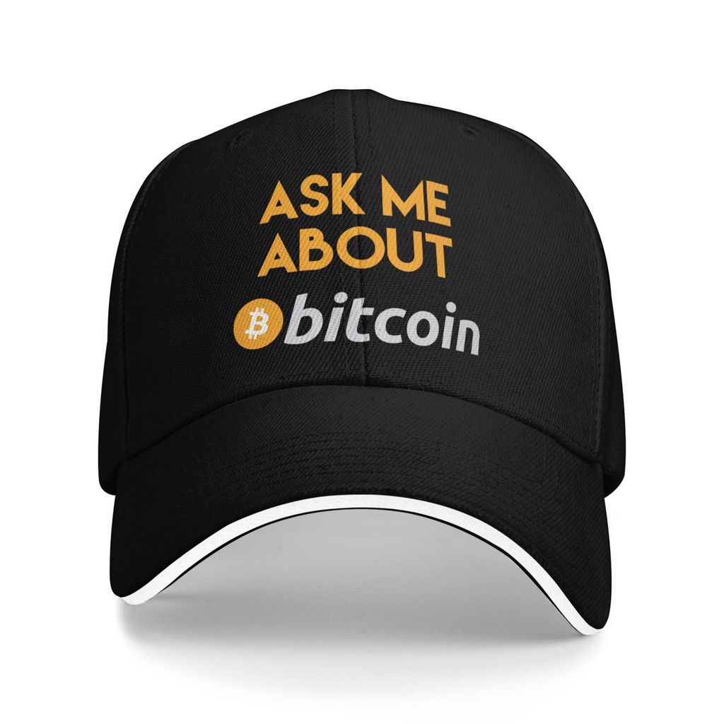 Ask Me About Bitcoin Fashion Hipster Baseball Cap | Shopee Malaysia