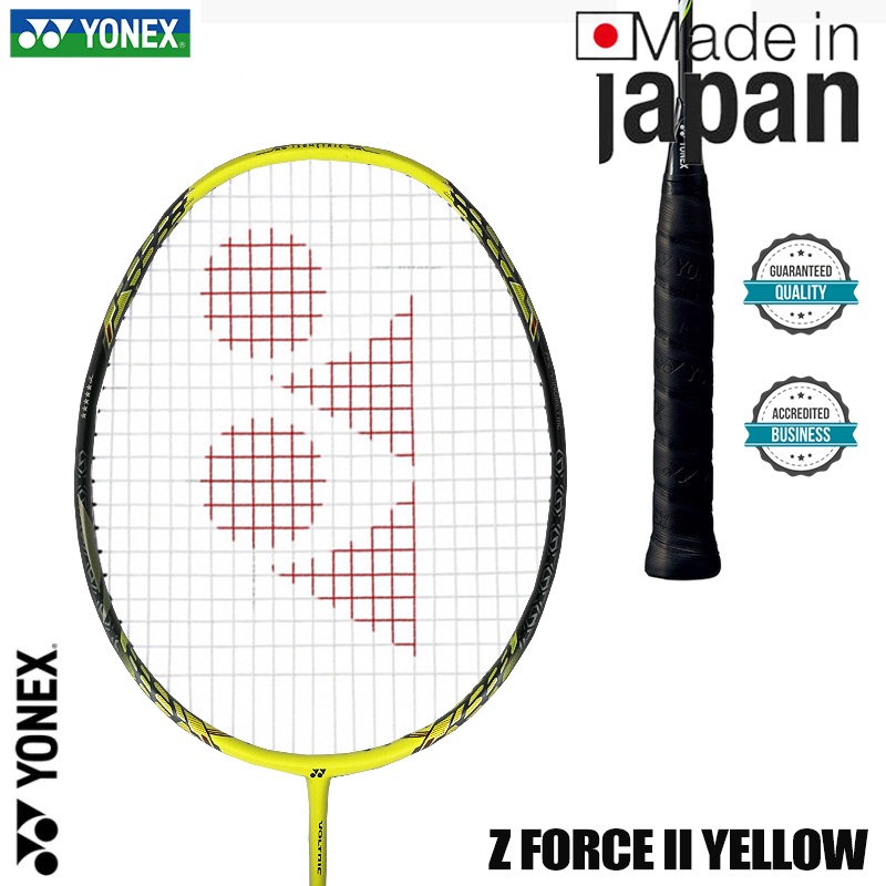 YONEX Z FORCE II YELLOW Badminton Full Carbon Single 4U 25Lbs 83g Buatan Jepun | Shopee Malaysia