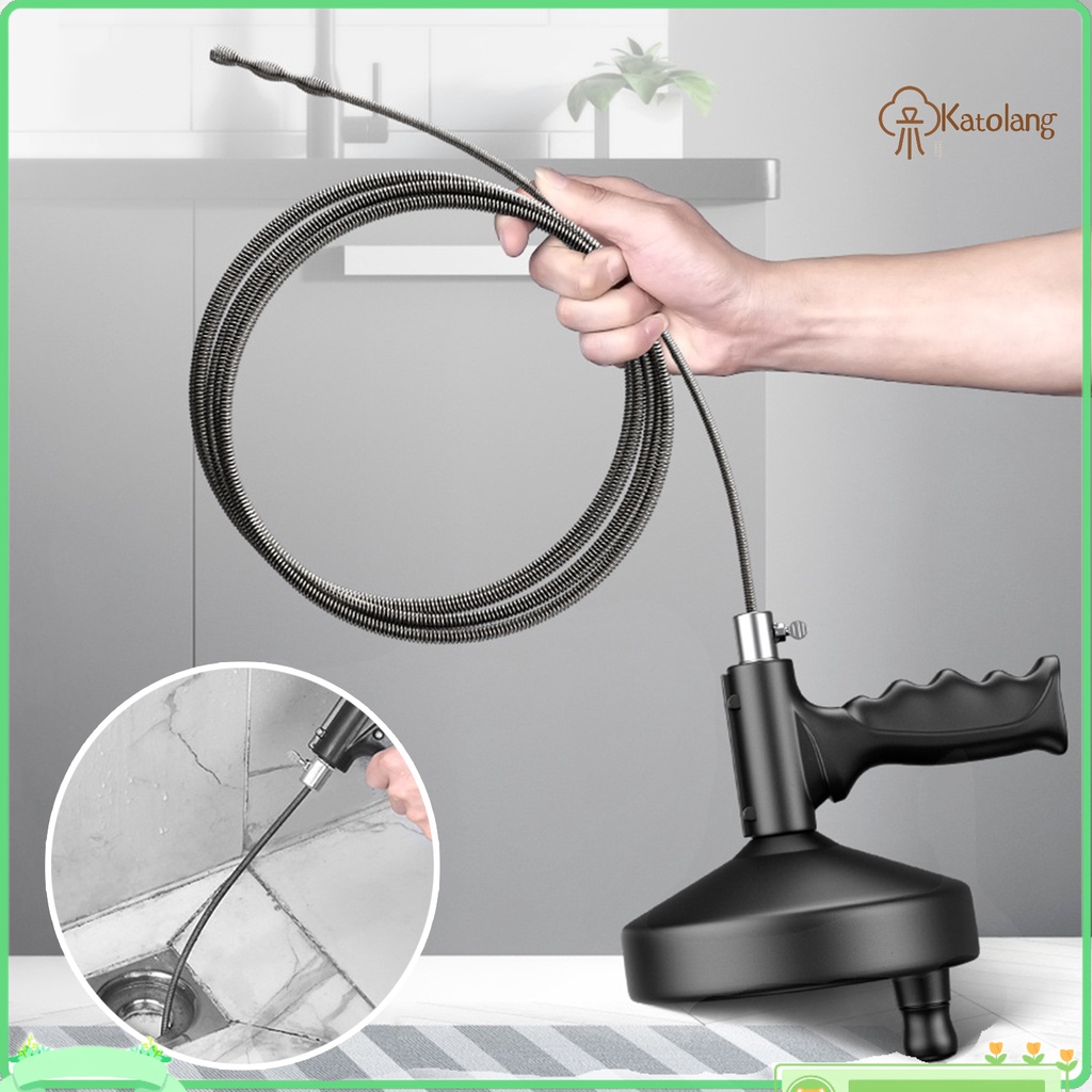 zambion Pipeline Dredger Drain Hair Clog Removal Tool Heavy Duty Toilet ...