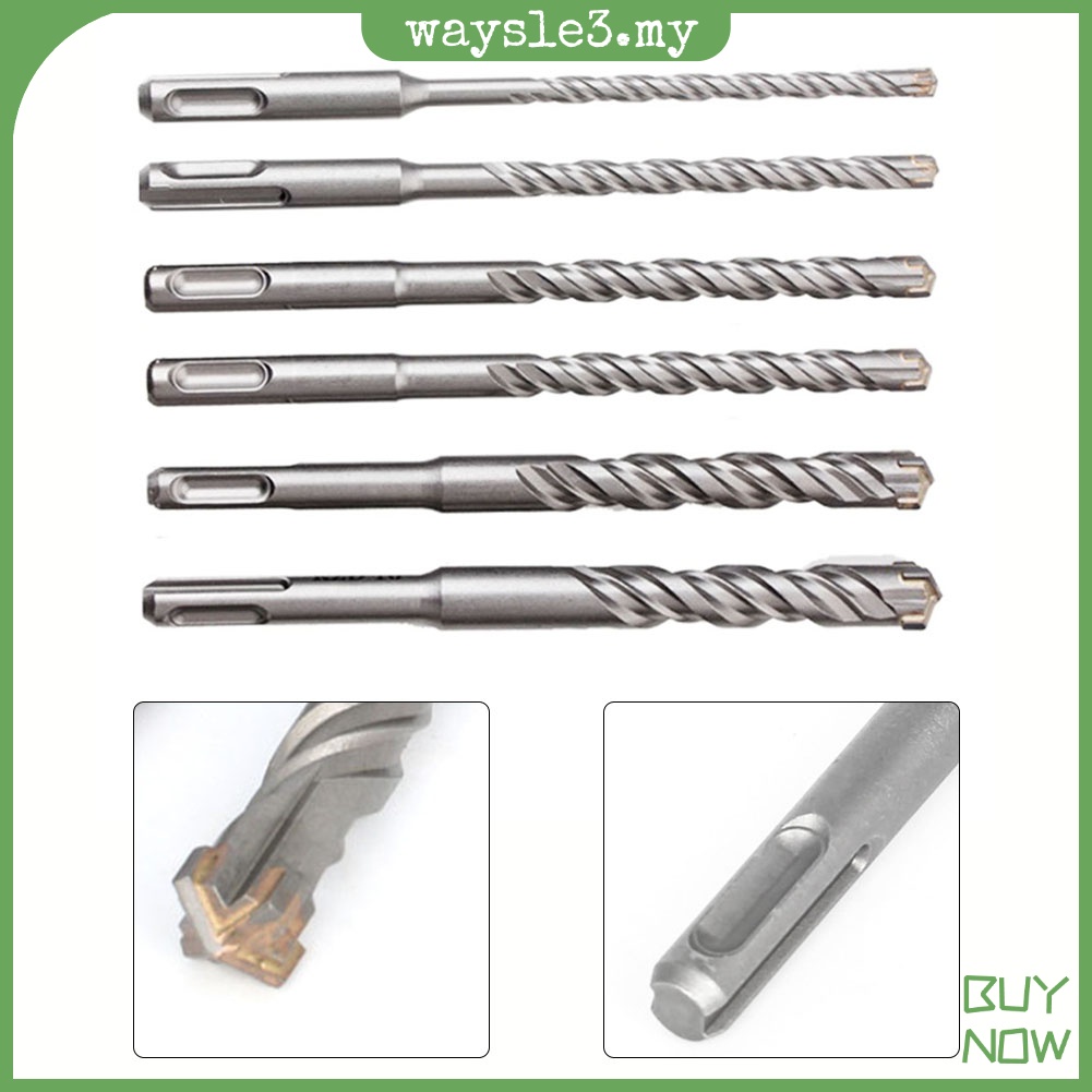 Waysle_Concrete SDS Plus Drill Bit Cross Tips Wall Brick Block Drilling ...